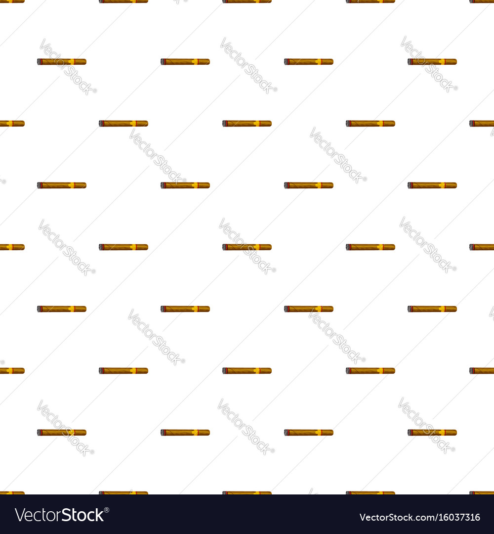 Cigar pattern seamless Royalty Free Vector Image