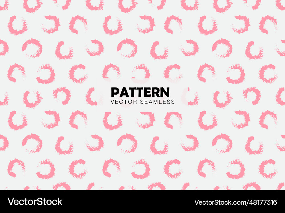 Round pink shapes pattern Royalty Free Vector Image