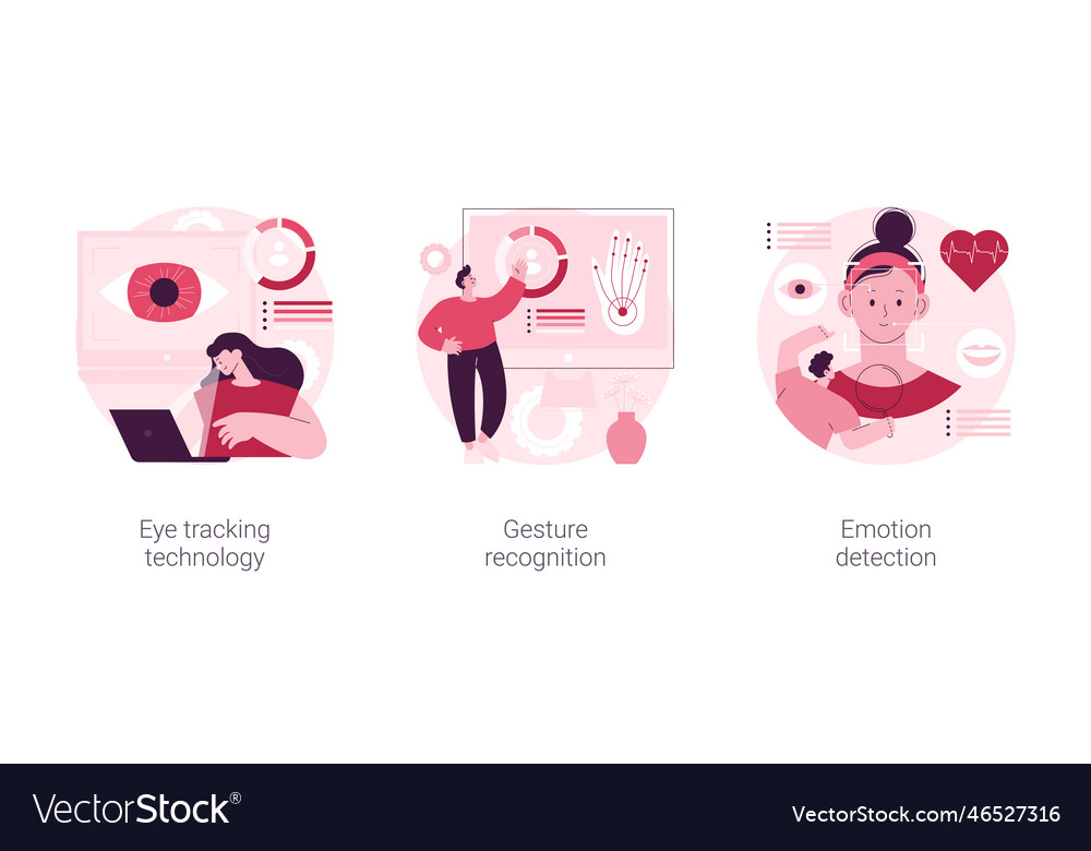 Sensor technology abstract concept Royalty Free Vector Image