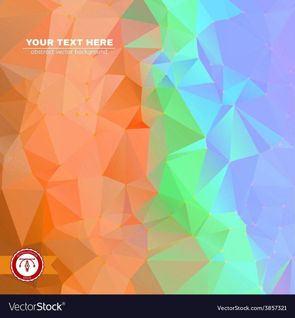 Abstract colorful triangles background Royalty Free Vector