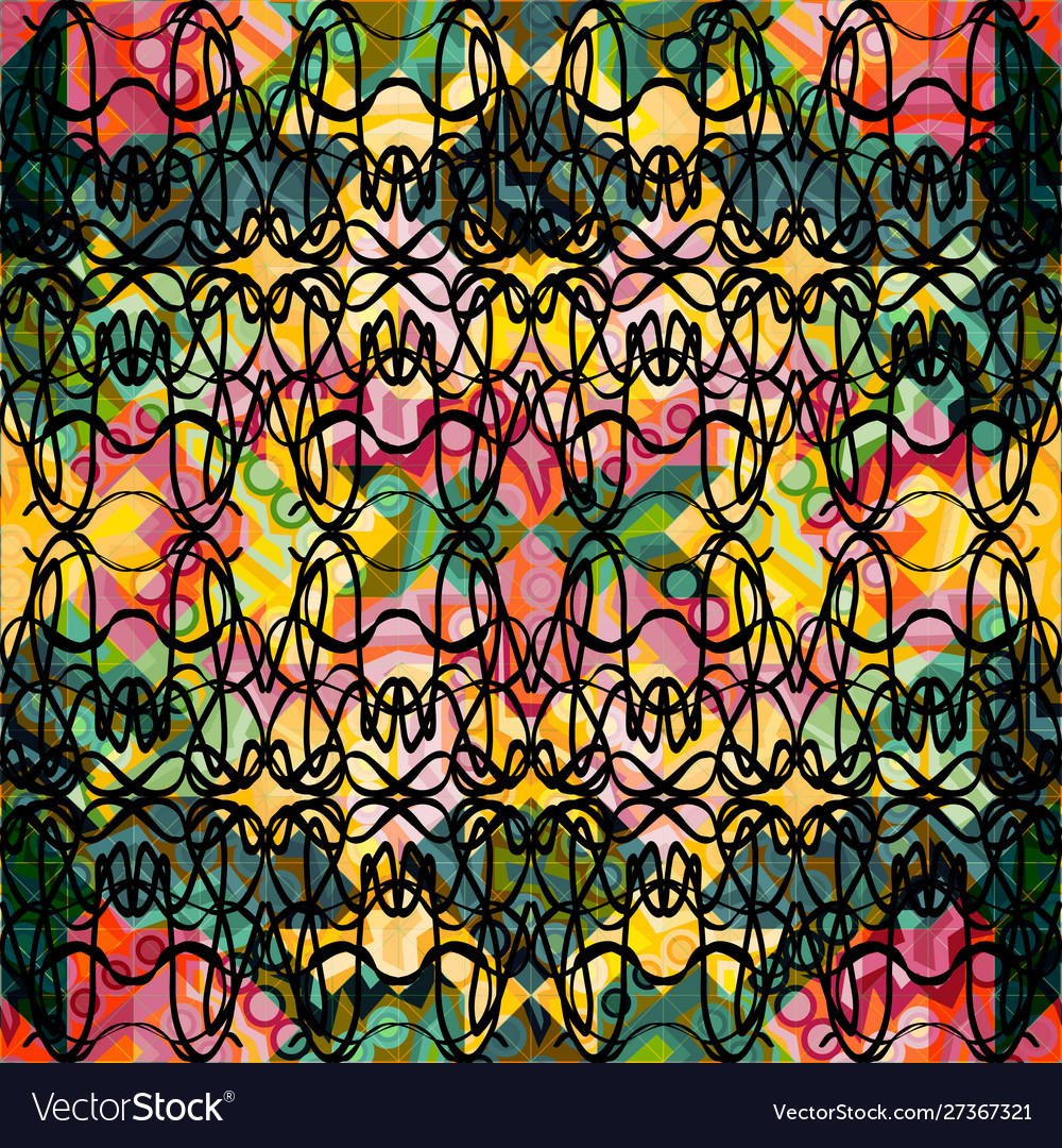 Abstract seamless pattern with city elements Vector Image