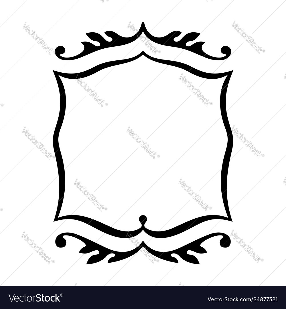 Decorative vertical frame Royalty Free Vector Image