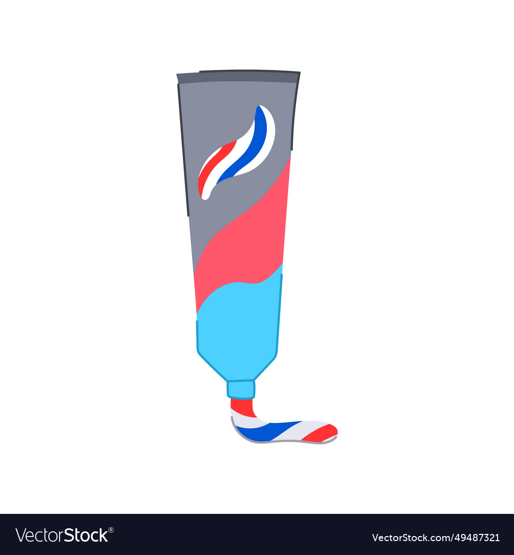 Dental toothpaste cartoon Royalty Free Vector Image