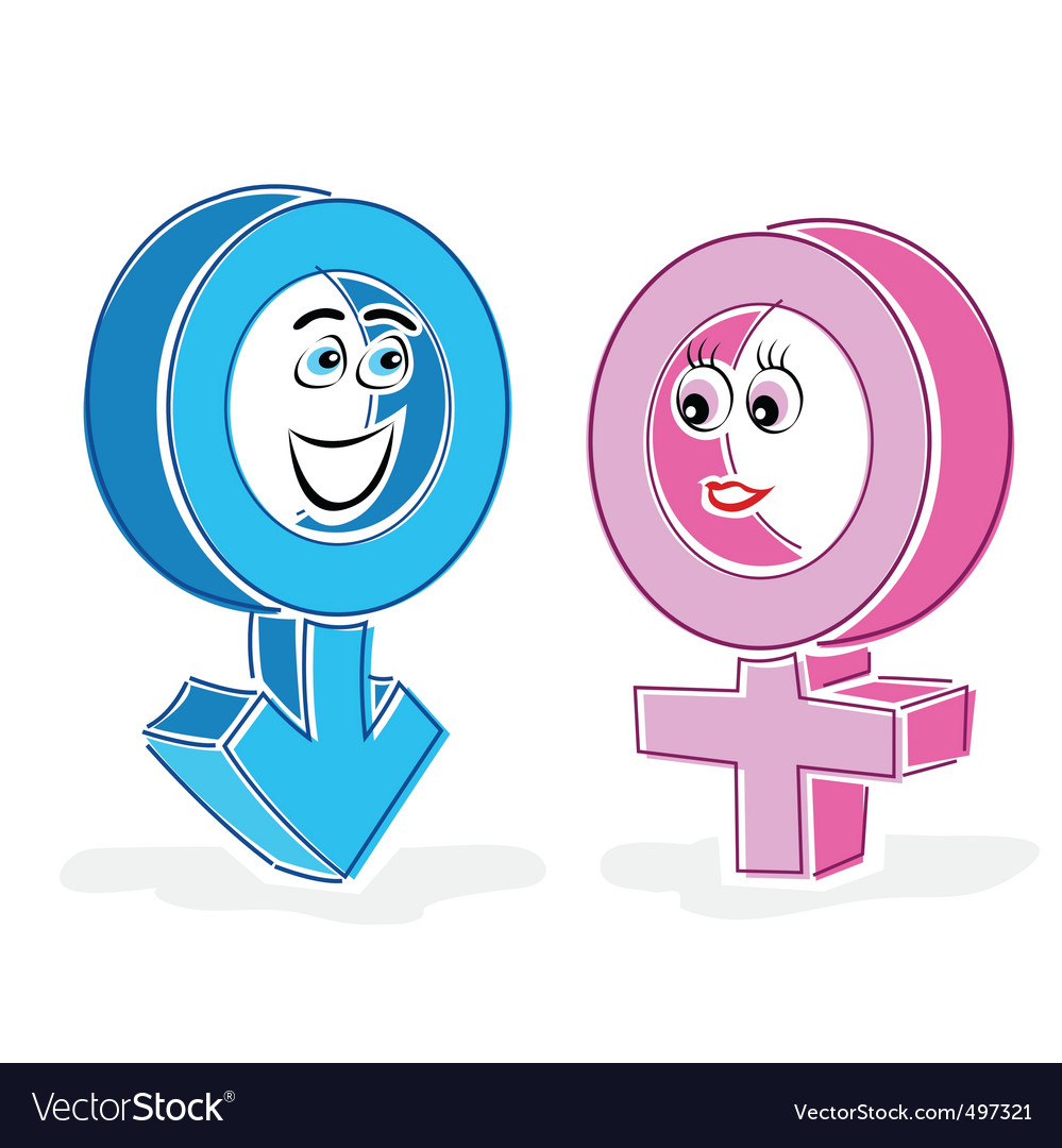 Gender icons Royalty Free Vector Image - VectorStock