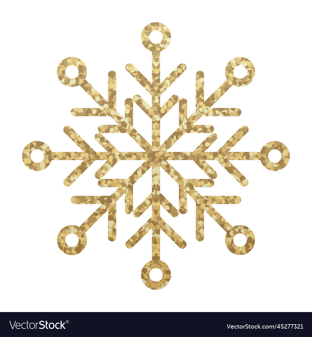 Gold Snowflake Clip Art