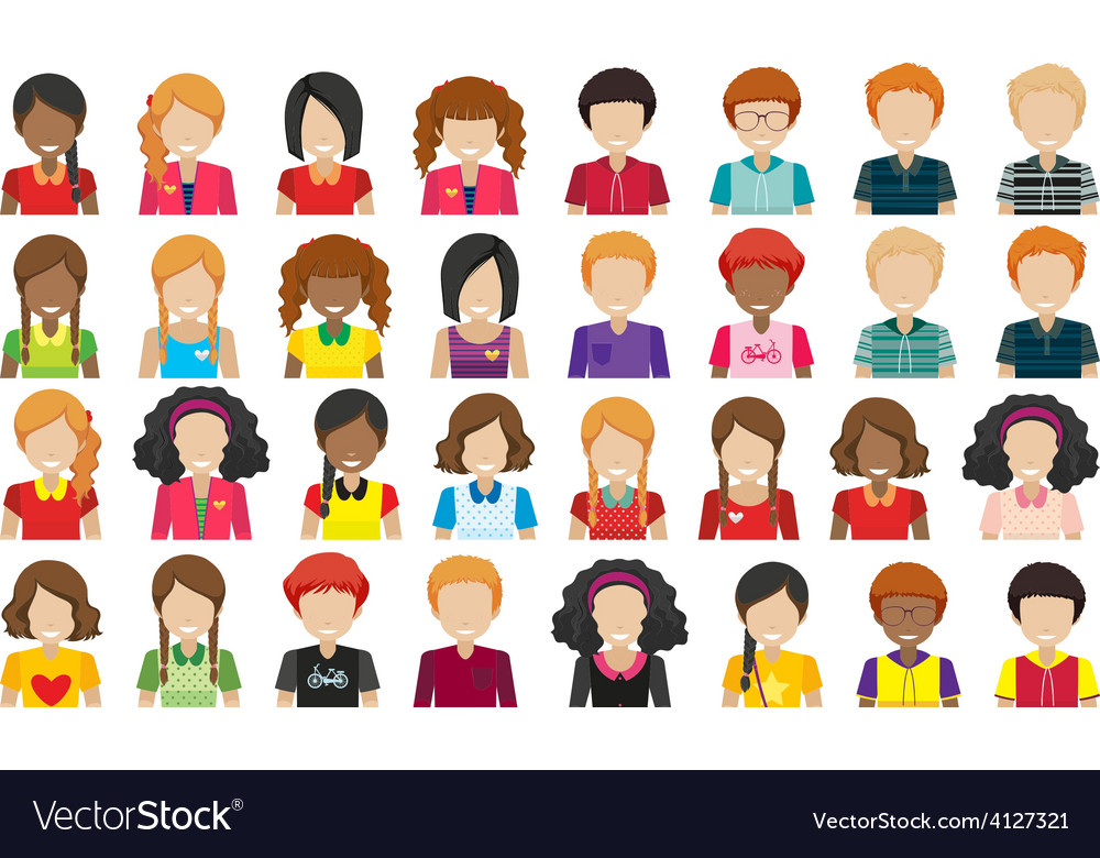 Group people without faces Royalty Free Vector Image