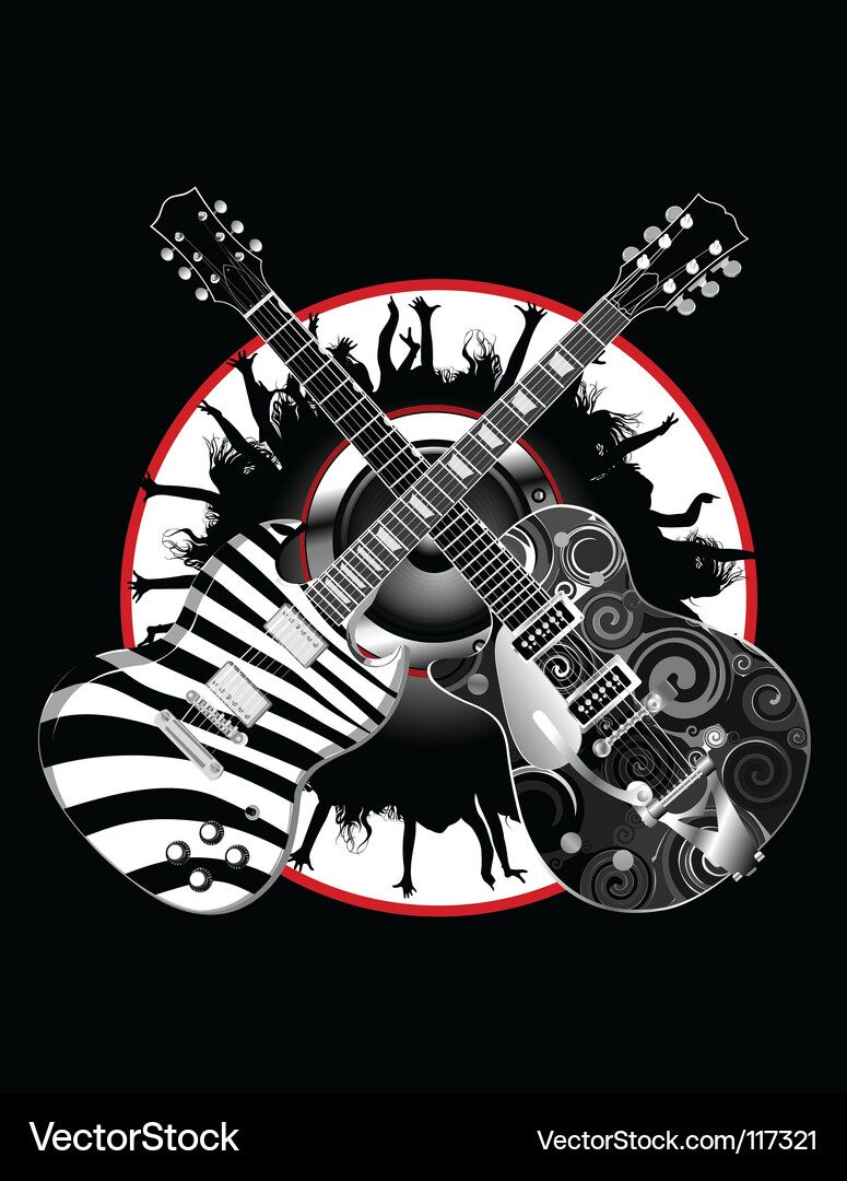 Guitar legends Royalty Free Vector Image - VectorStock