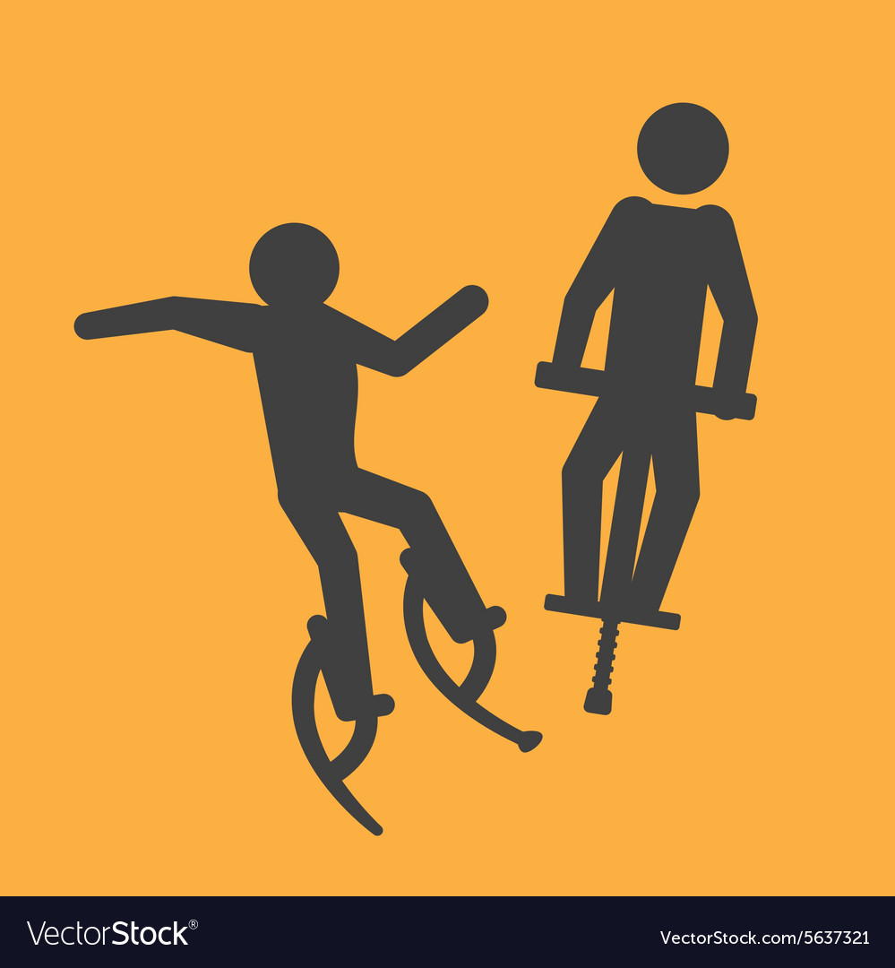 Jumping design Royalty Free Vector Image - VectorStock