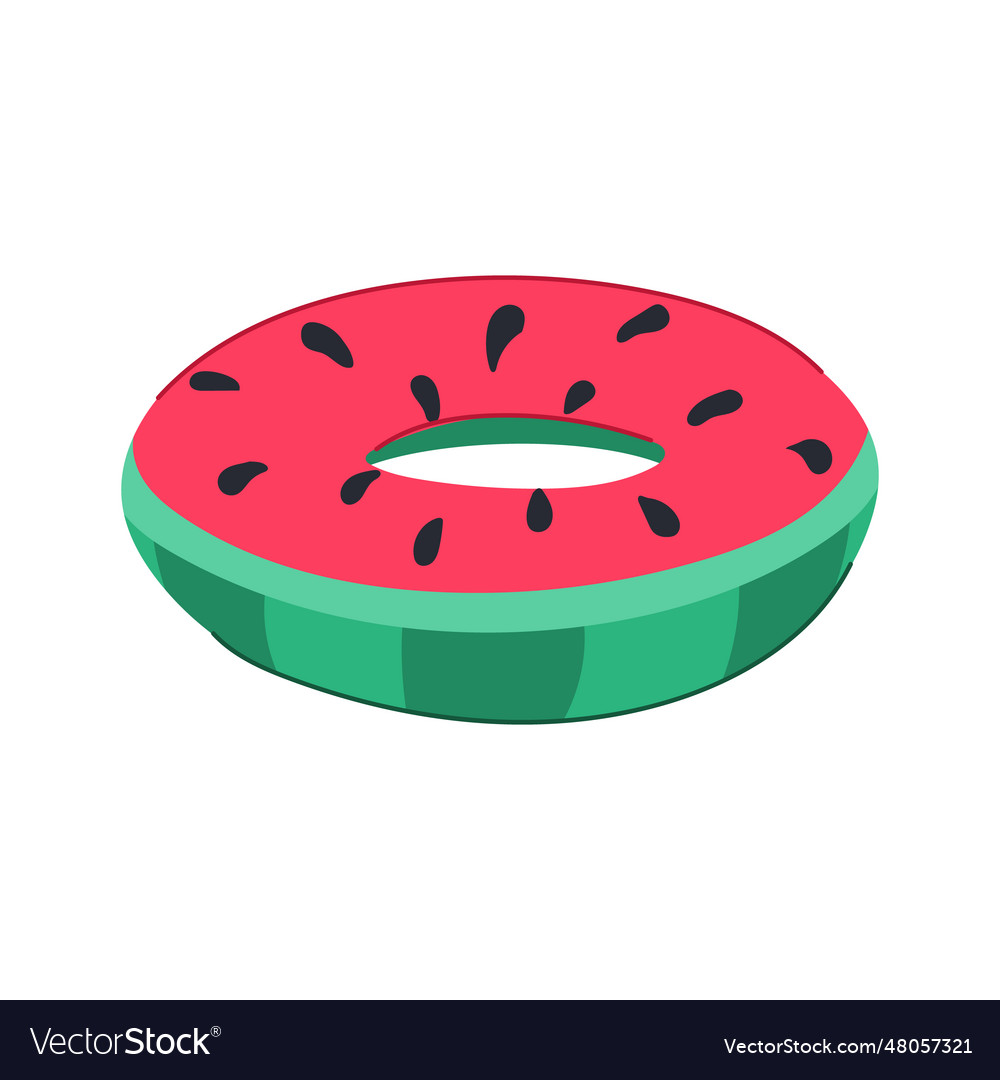 Pool inflatable ring cartoon Royalty Free Vector Image