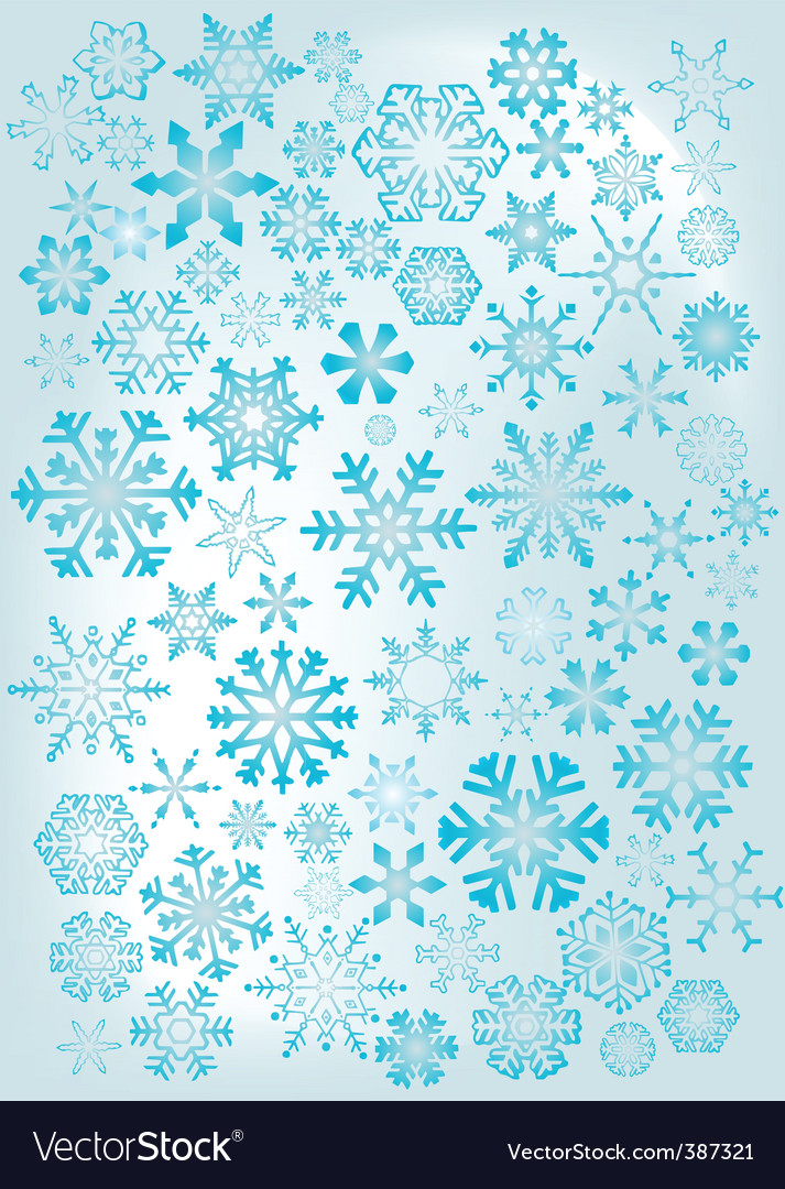 Snowflakes background Royalty Free Vector Image