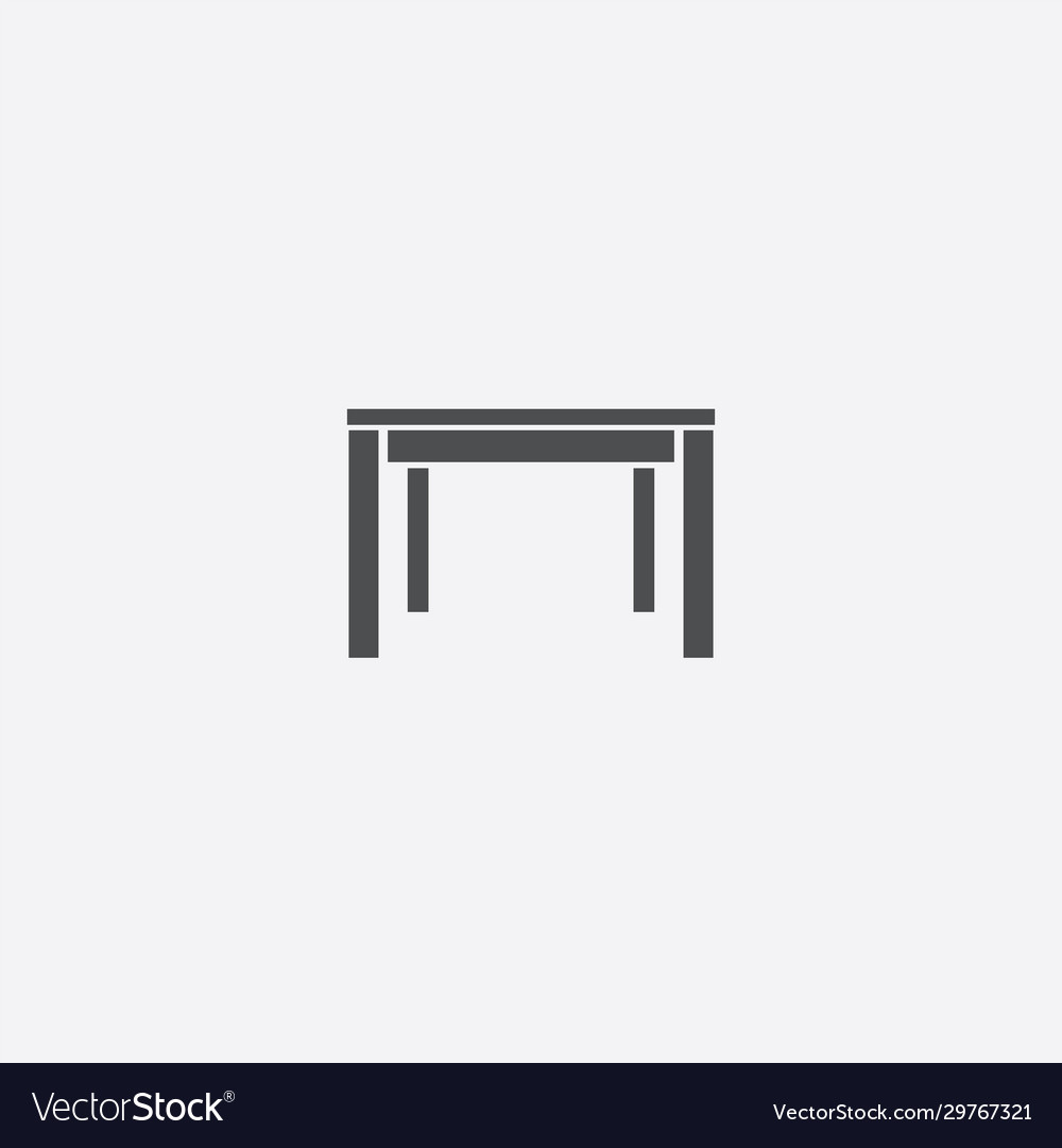 Table icon Royalty Free Vector Image - VectorStock