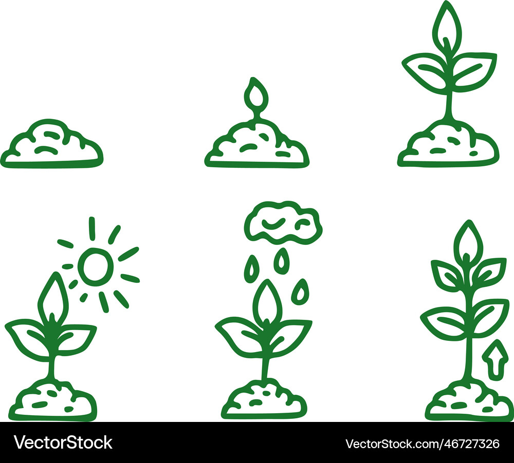 Agriculture icons agro Royalty Free Vector Image