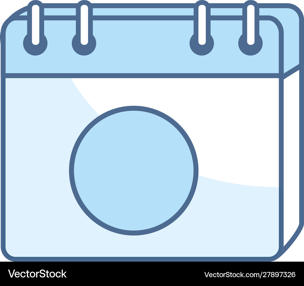 Calendar school education learning line and fill Vector Image