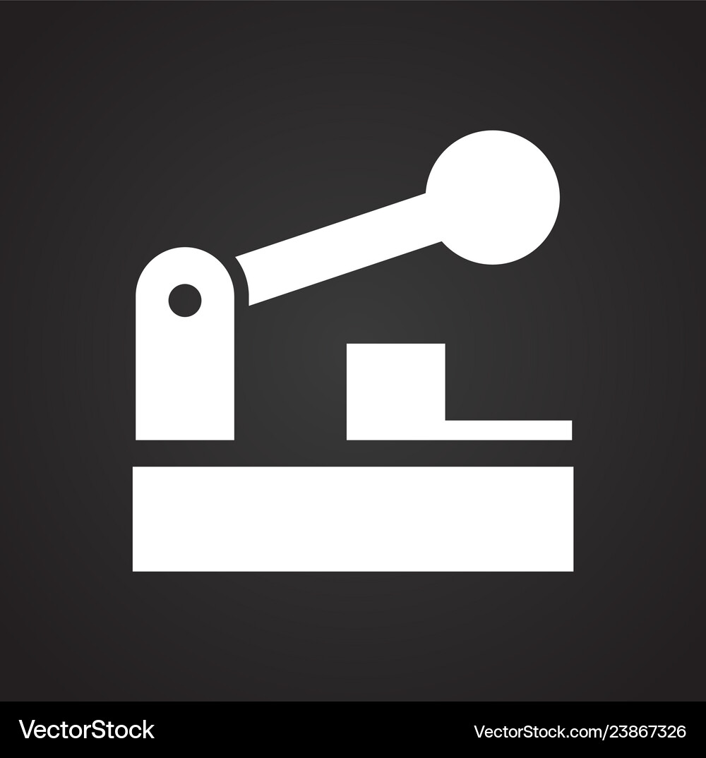 Electric ware icon on black background for graphic