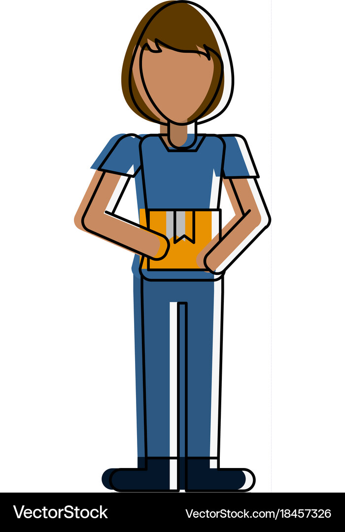 Woman avatar full body Royalty Free Vector Image