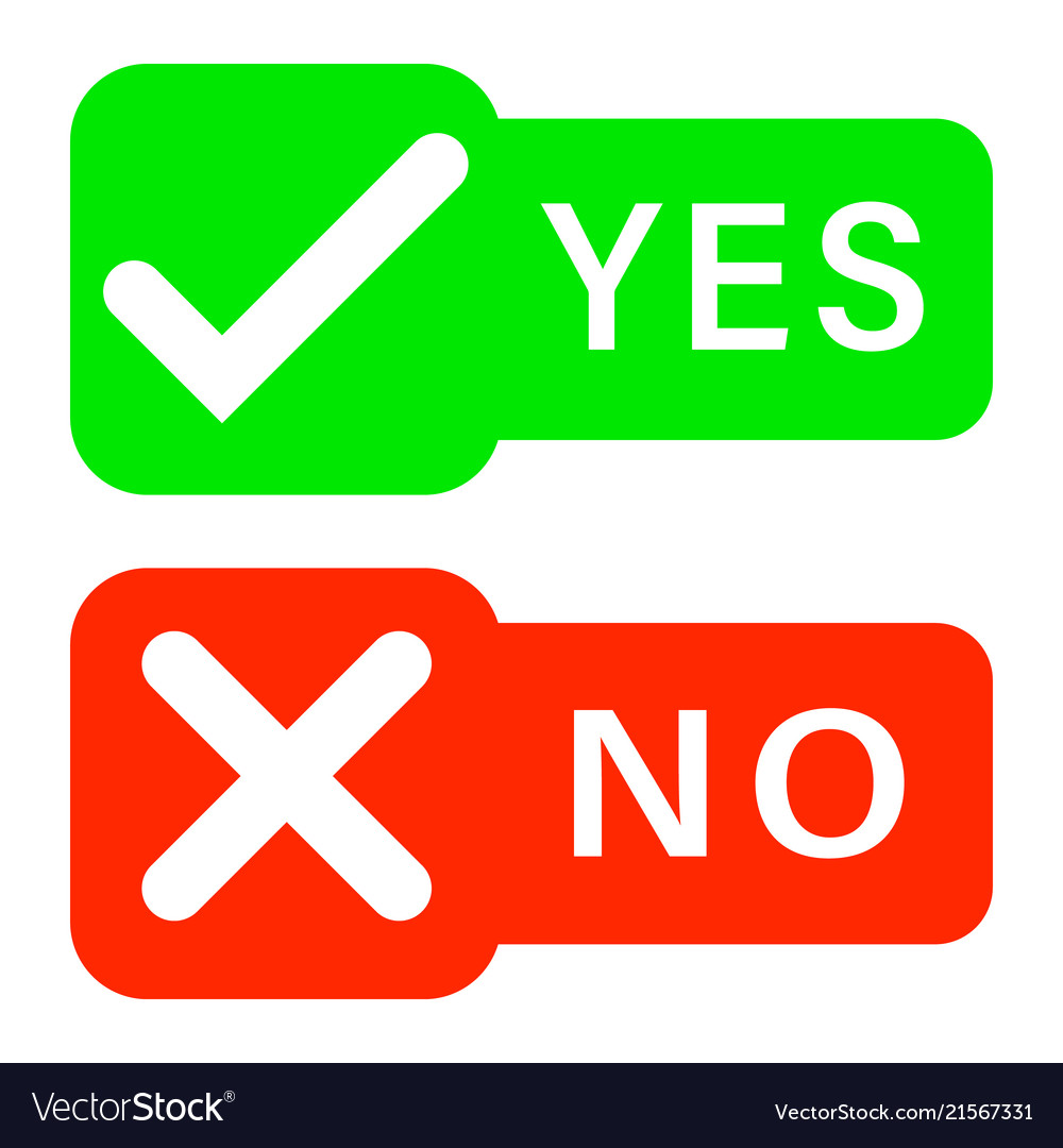 Correct No Yes Icon Right Symbol Check Mark Vector Image, 54% OFF