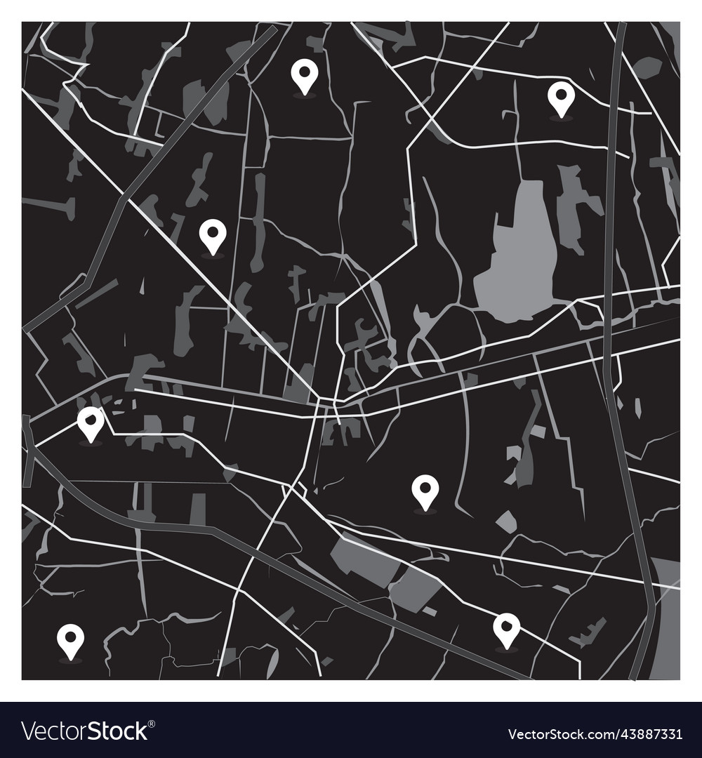 City map Royalty Free Vector Image - VectorStock