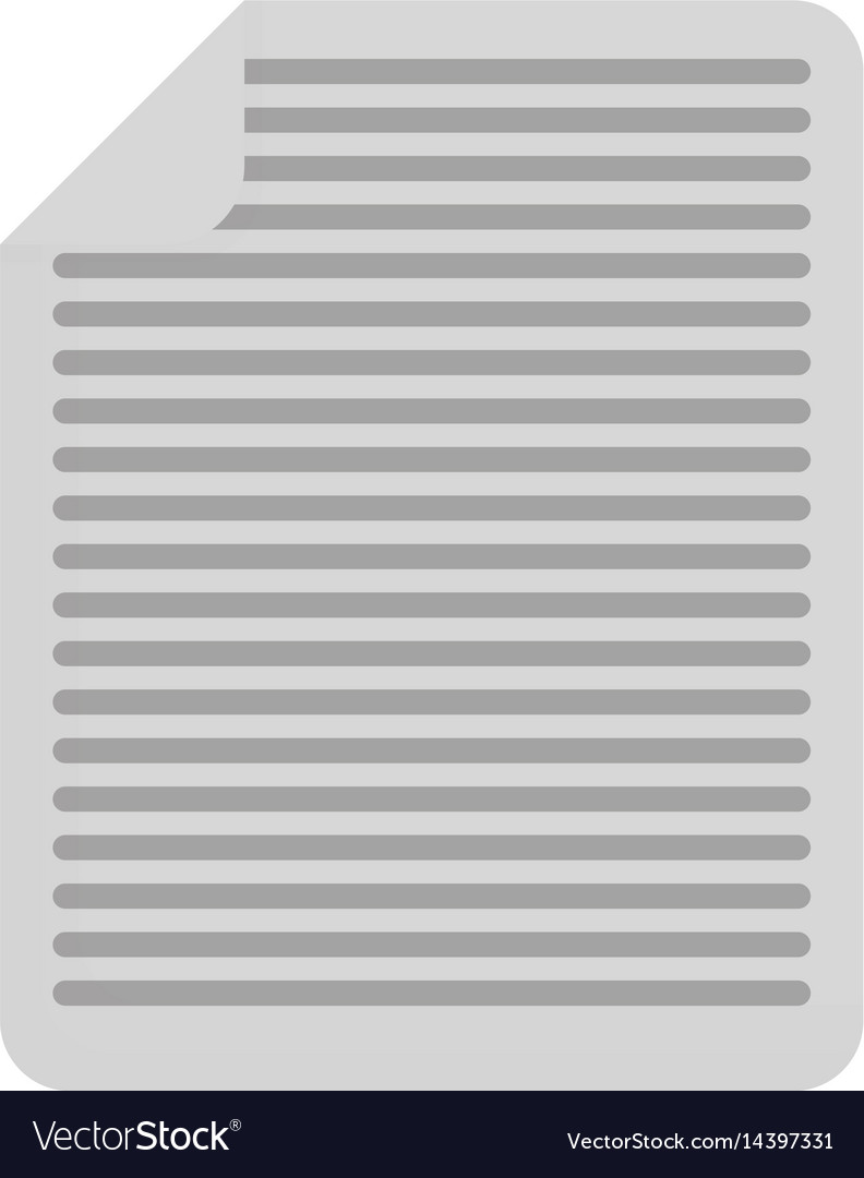 Document page icon Royalty Free Vector Image - VectorStock