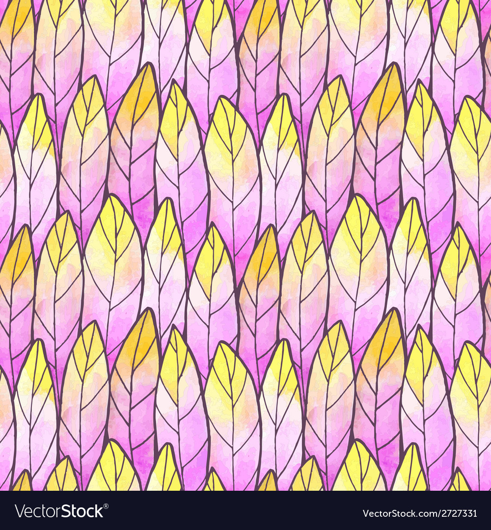 Seamless background feather pattern Royalty Free Vector