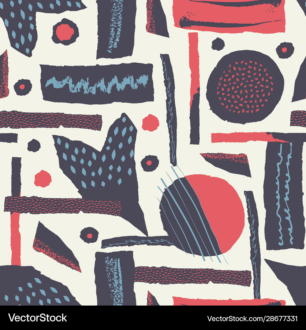 Seamless pattern torn paper decorated Royalty Free Vector