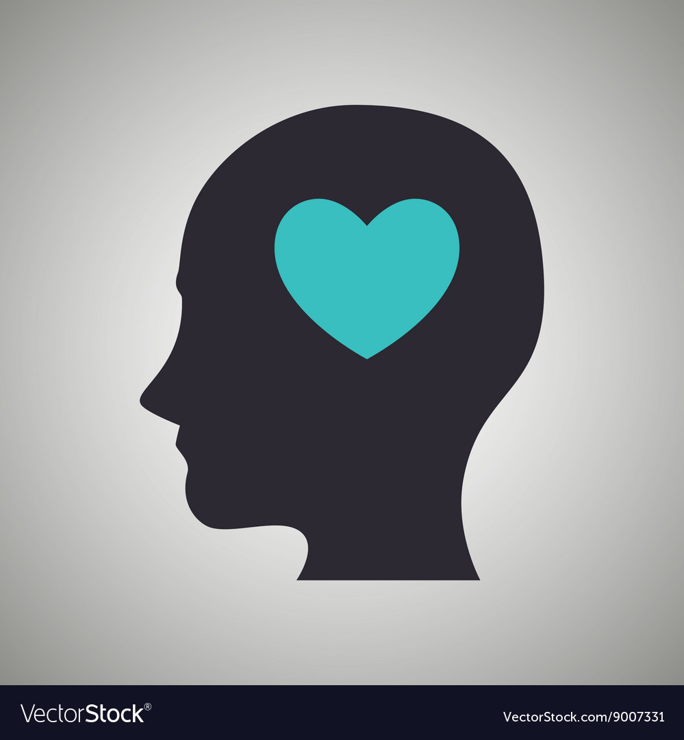 Thinking profile design Royalty Free Vector Image