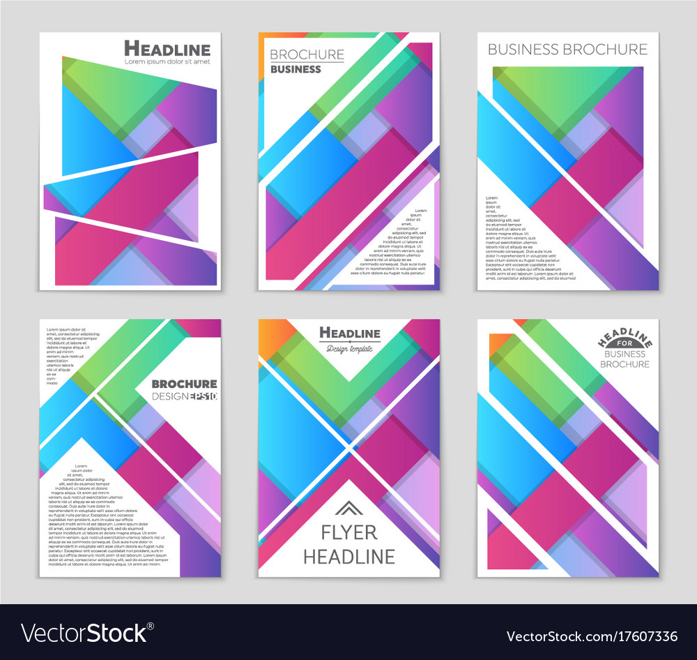 Abstract layout background set for art Royalty Free Vector