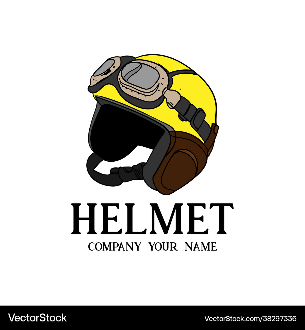Helmet protection head safety design Royalty Free Vector