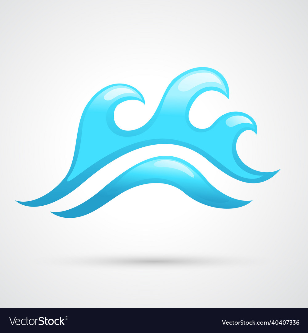 Water wave Royalty Free Vector Image - VectorStock