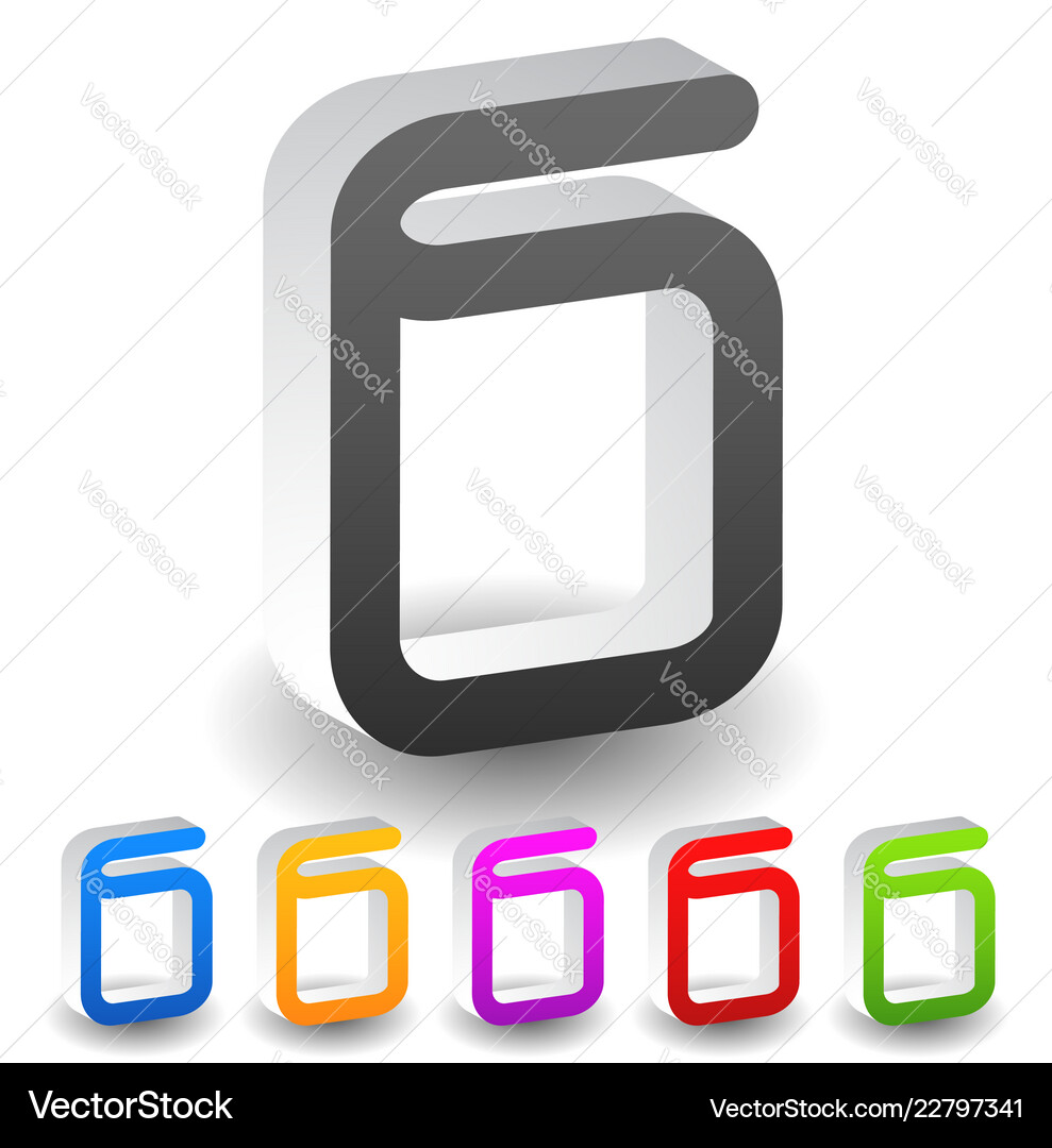 3d book symbol in various colors Royalty Free Vector Image