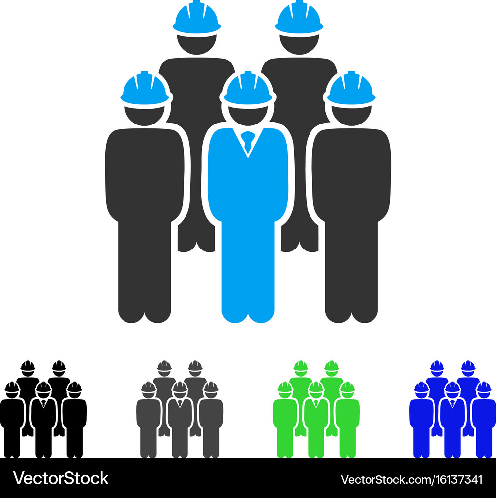 Developer staff flat icon Royalty Free Vector Image