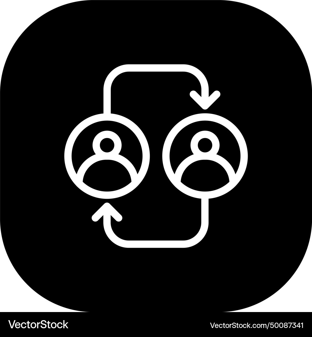 Engagement digital marketing icon with black Vector Image