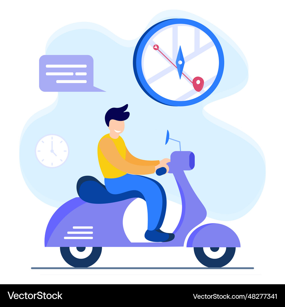 Graphic cartoon character of navigation Royalty Free Vector