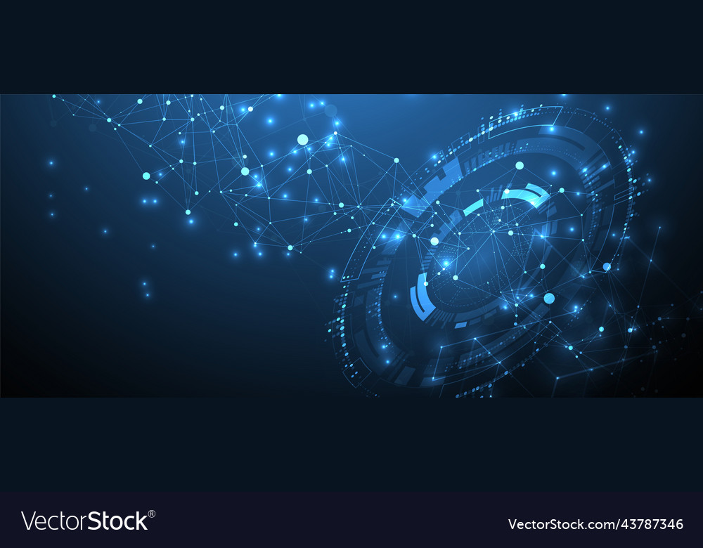 Abstract technology background hi-tech Royalty Free Vector
