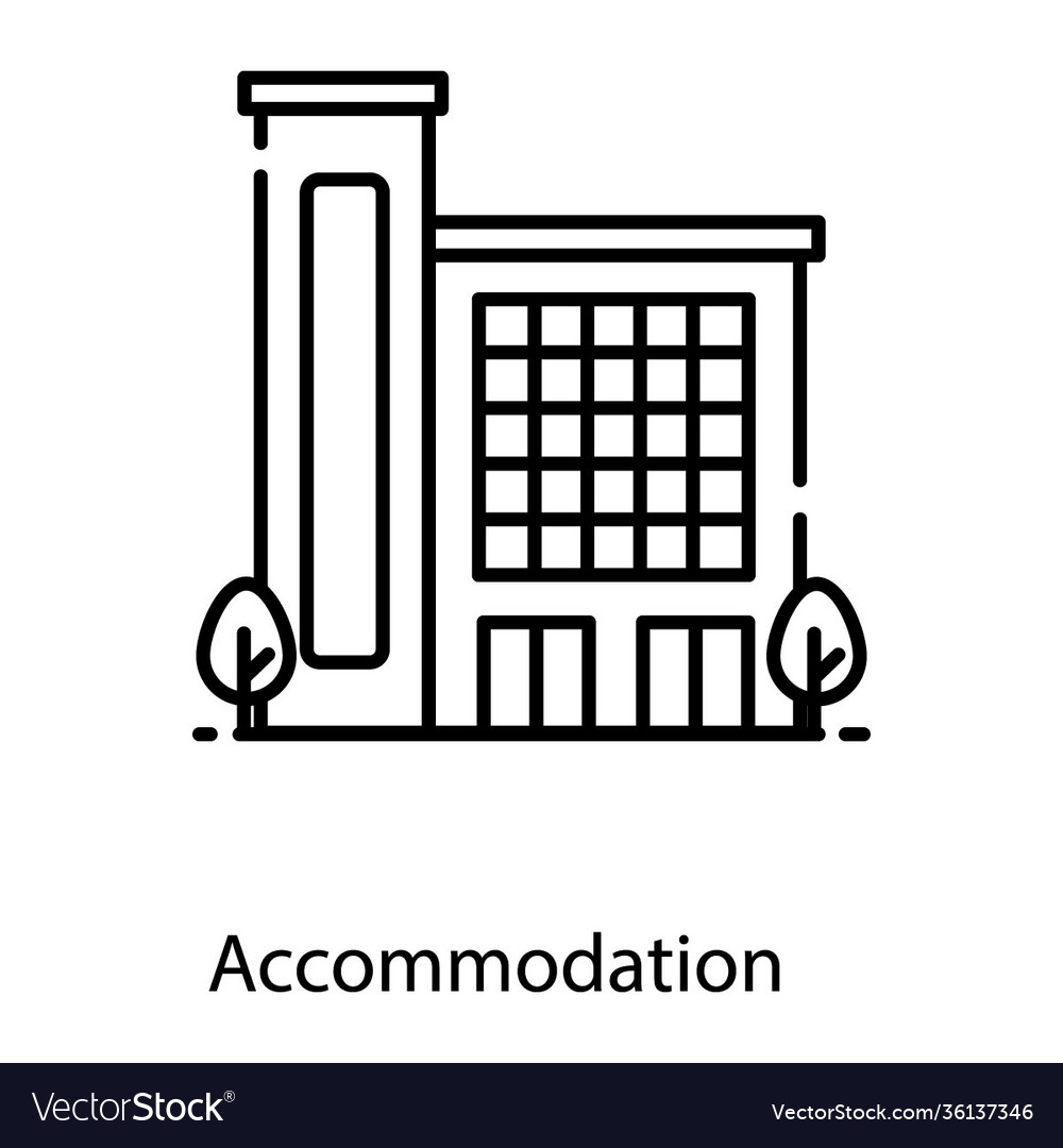 Accommodation Royalty Free Vector Image - VectorStock