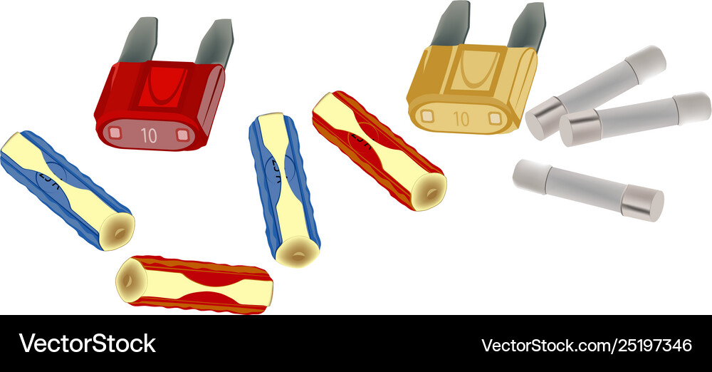 Automotive Fuse Series Royalty Free Vector Image