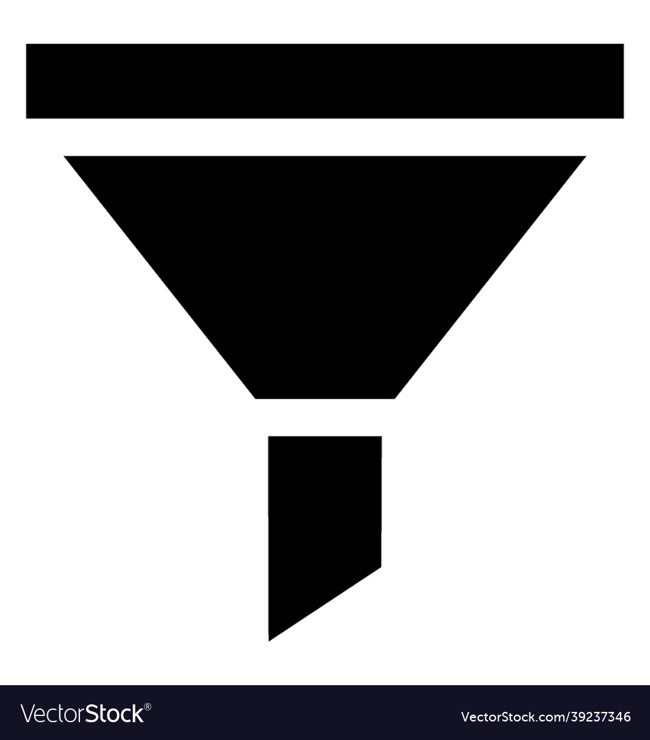 Funnel Royalty Free Vector Image - VectorStock