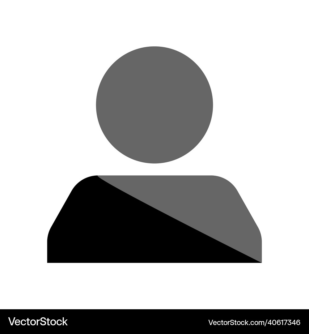 Graphic of account icon Royalty Free Vector Image