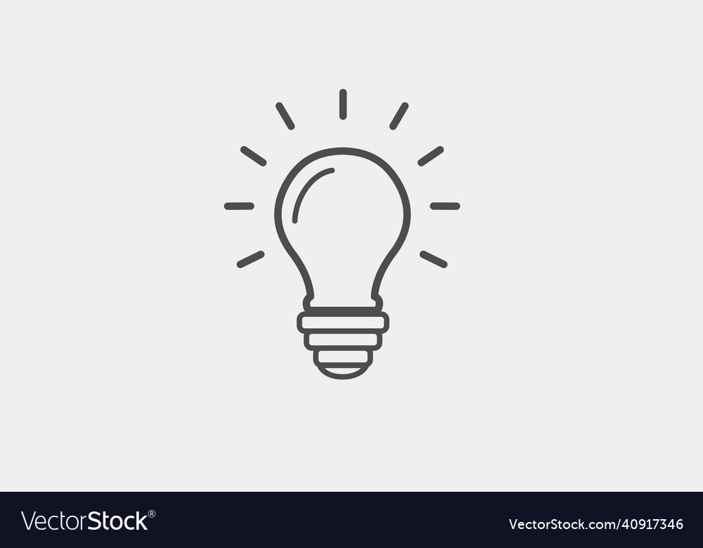 Idea flat icon Royalty Free Vector Image - VectorStock