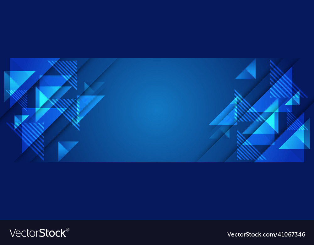 Modern abstract dark navy blue banner background Vector Image