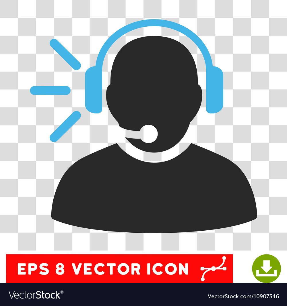 Operator message eps icon Royalty Free Vector Image