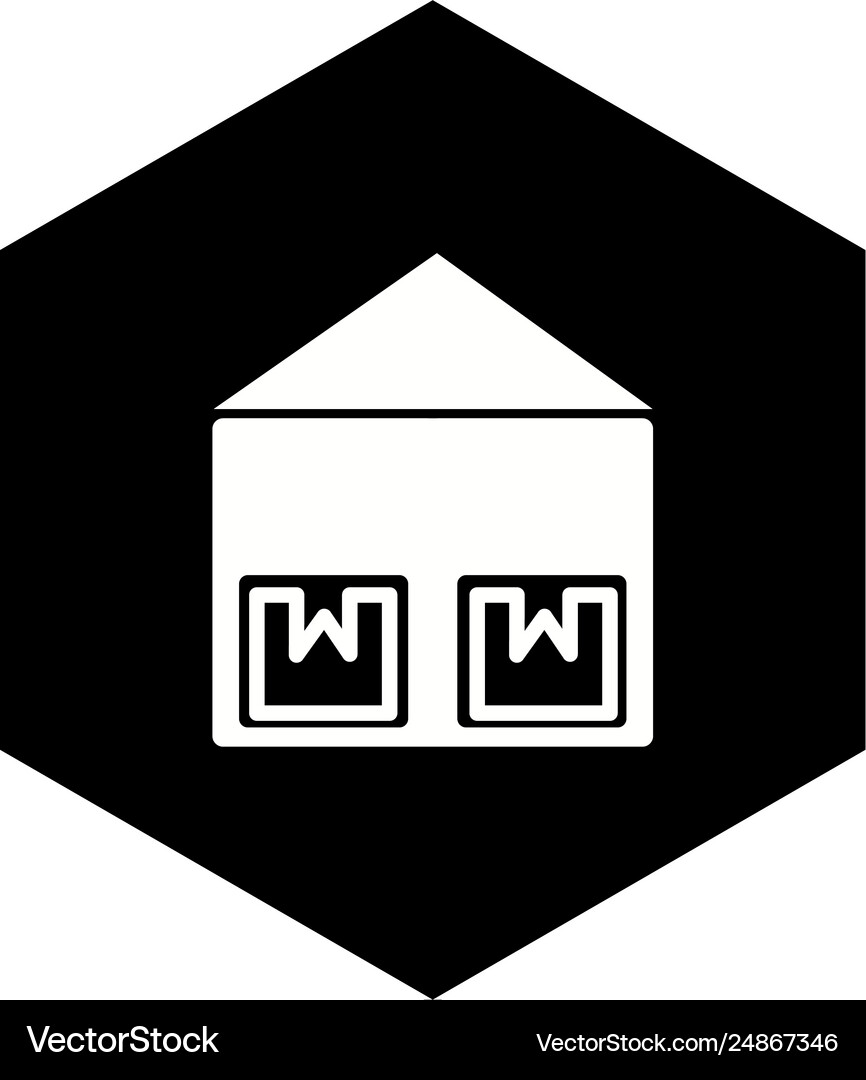 Storage unit icon design Royalty Free Vector Image