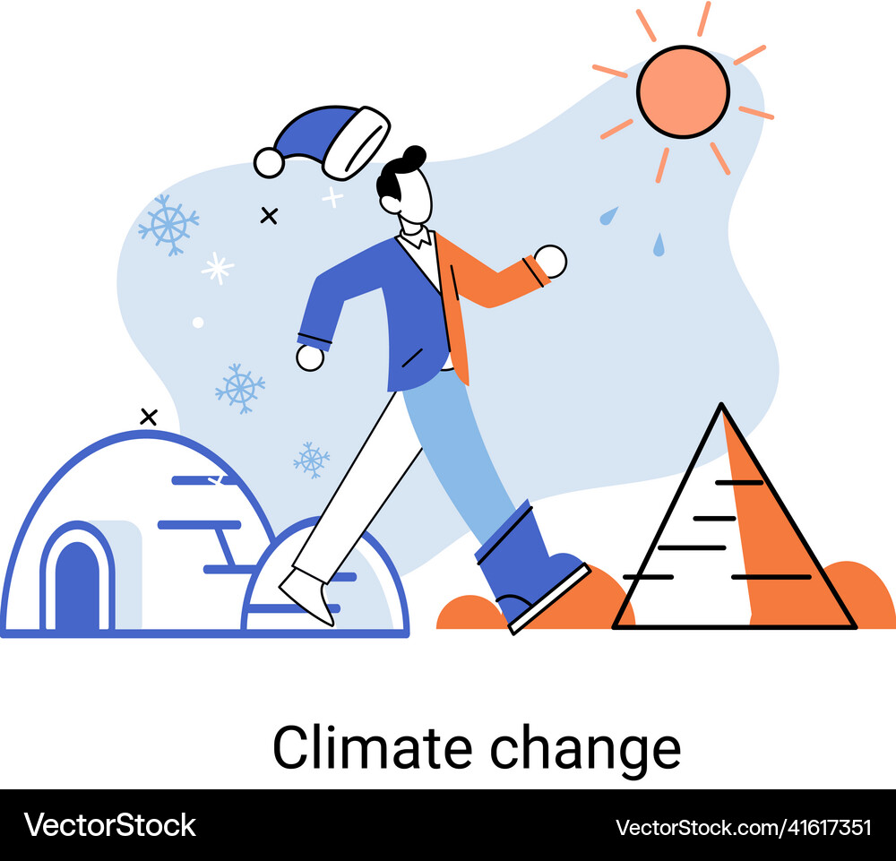 Change climate nature biodiversity mother earth Vector Image