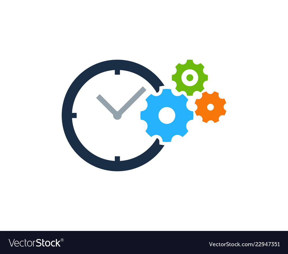 Clockwork Time Icon Royalty Free Vector Image - VectorStock