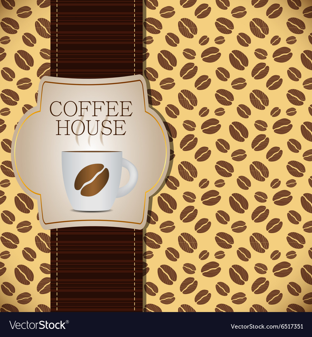 Coffee template background Royalty Free Vector Image
