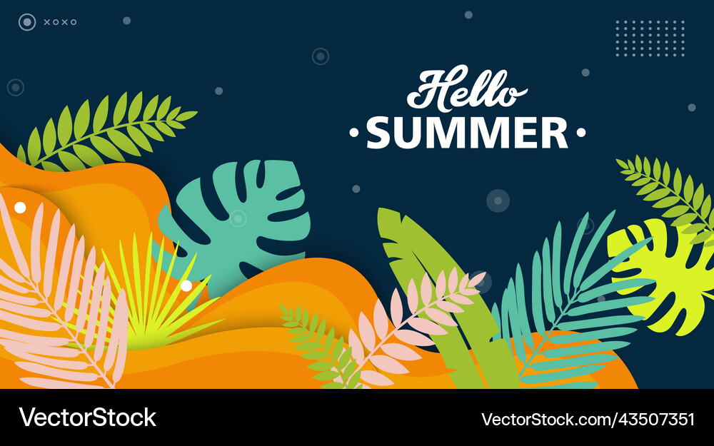 Colorful summer background layout banners design – Free Vector ...