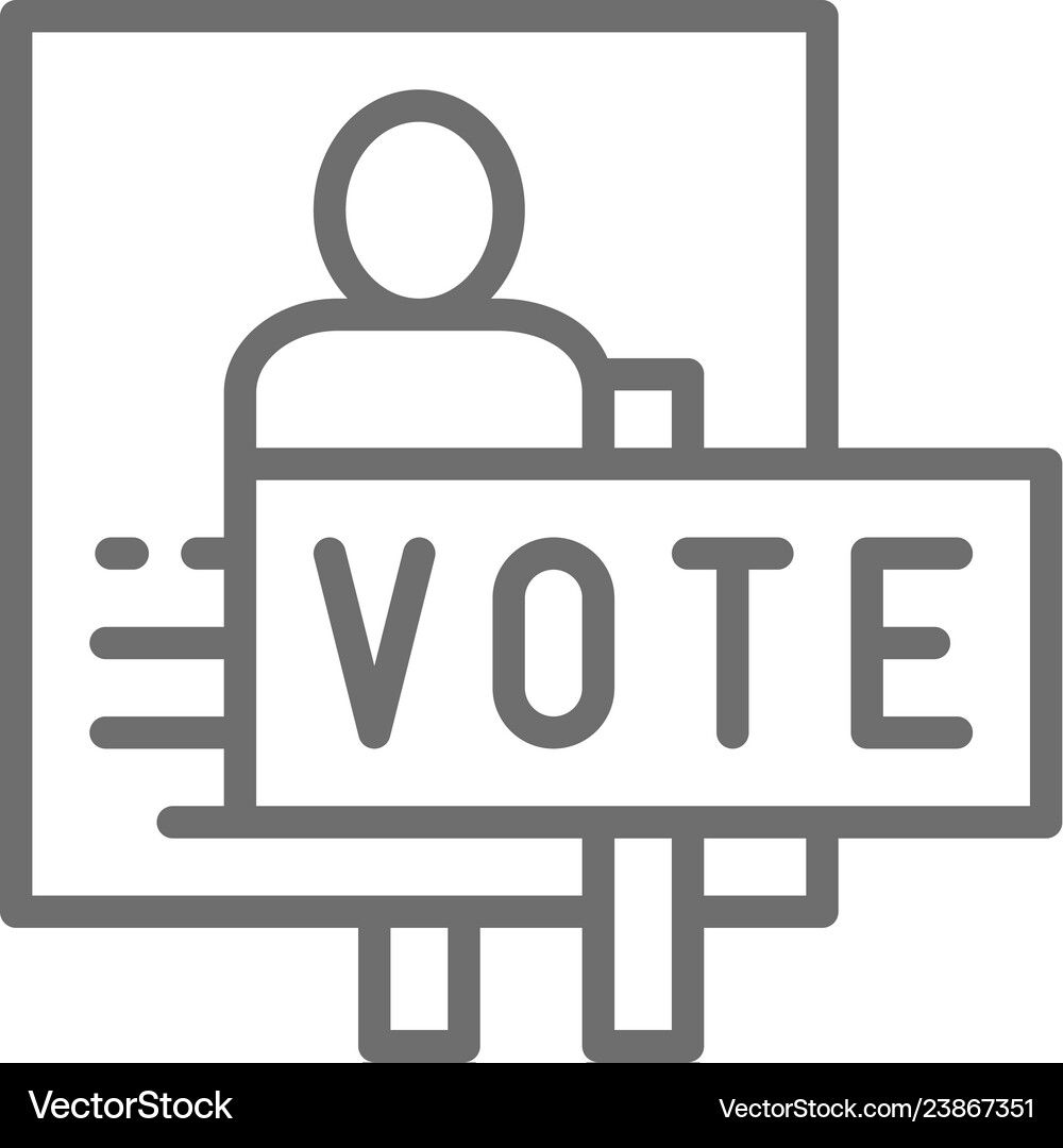 Presidential election poster voting banners Vector Image
