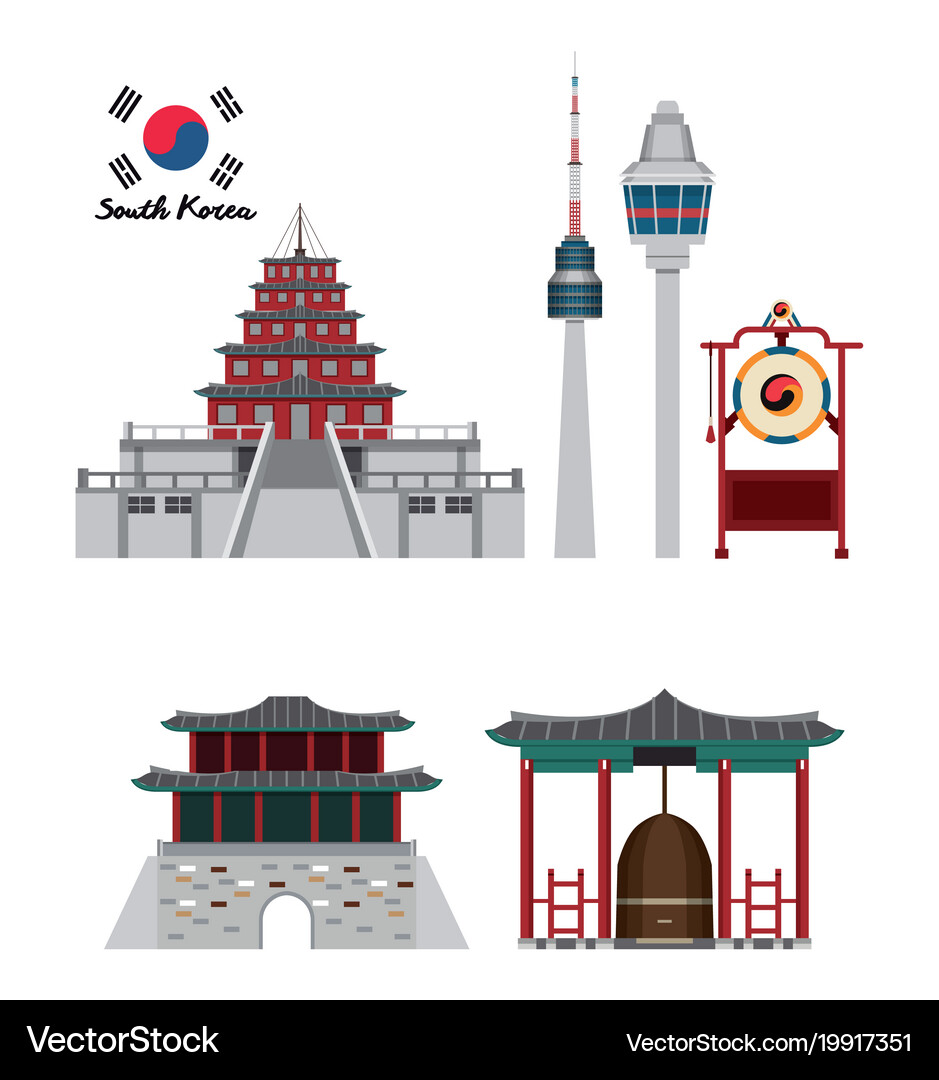South korea culture Royalty Free Vector Image - VectorStock