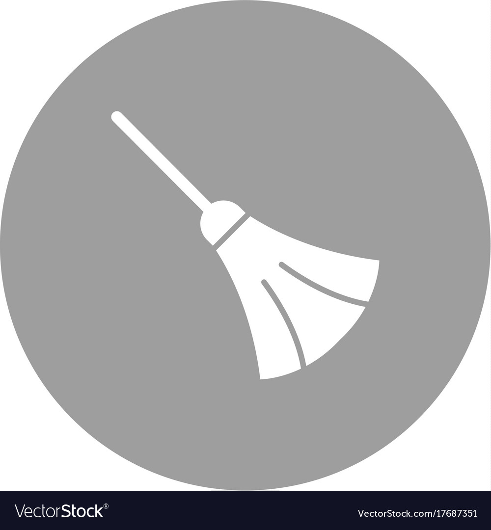 Sweeping broom Royalty Free Vector Image - VectorStock