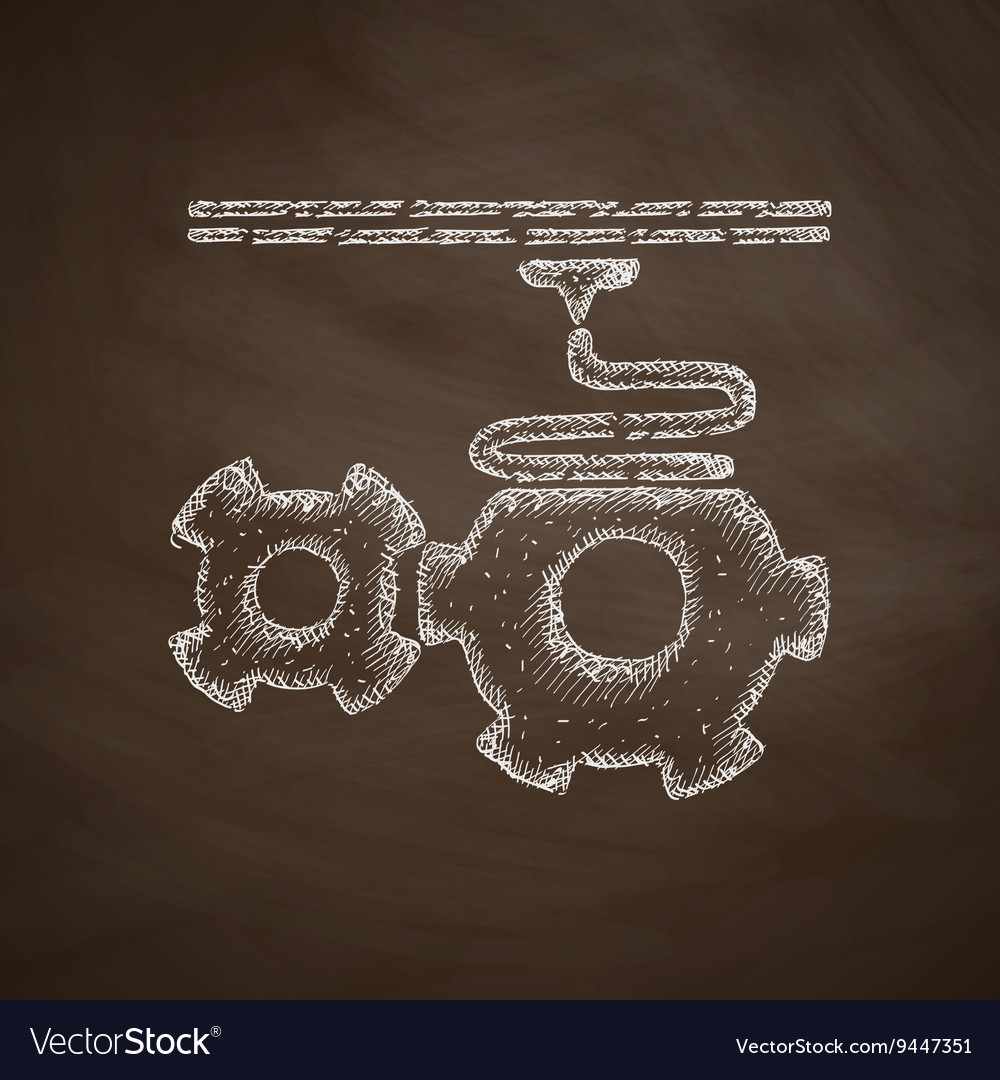 Three d printer icon Royalty Free Vector Image