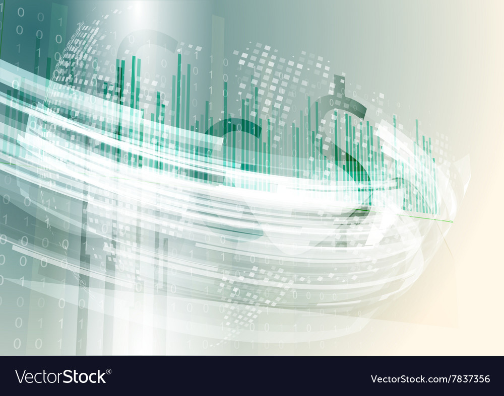 Abstract geometric technology graphic elements Vector Image